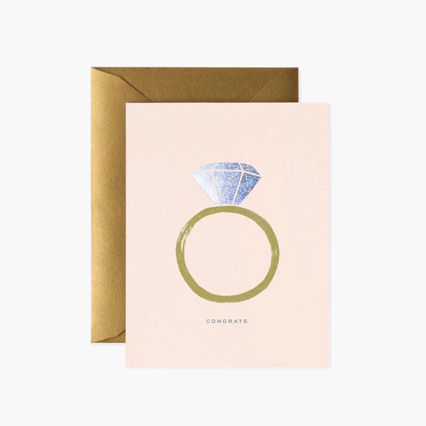 Rifle Paper Co. – Congrats Engagement Card – Tahoma Living