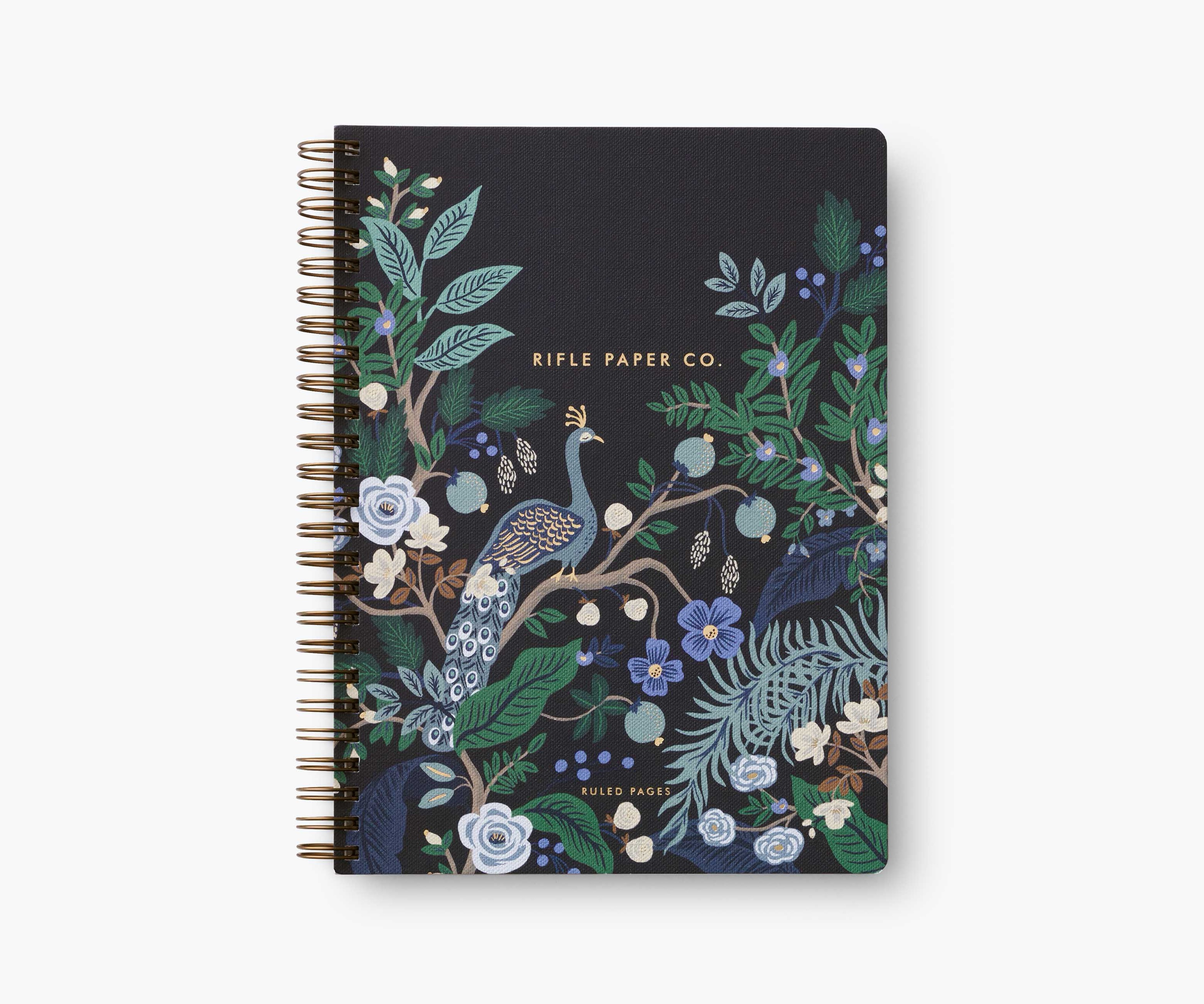Rifle Paper Co. – Peacock Spiral Notebook – Tahoma Living
