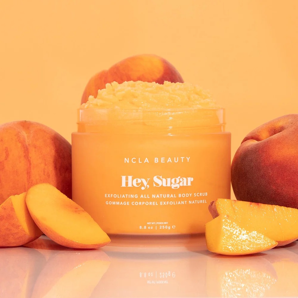 NCLA Beauty – Hey, Sugar All Natural Body Scrub – Peach – Tahoma Living